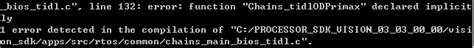 rtos tda2 error of create an new use case processors forum