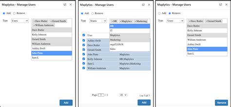 Manage Users Or Teams Assigned With Maplytics Security Template Feature