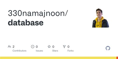 GitHub 330namajnoon Database
