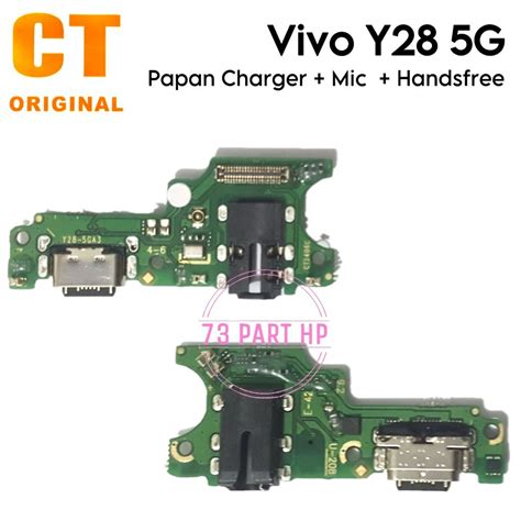 Jual Papan Konektor PCB Charger Mic Handsfree Vivo Y28 5G Flexible Flexibel Fleksibel
