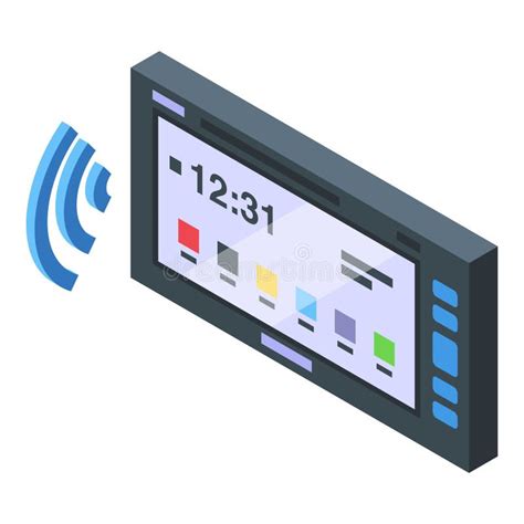 Console Display Icon Isometric Vector Stereo Digital Stock Illustration Illustration Of