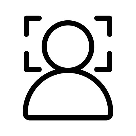 Face Detection Icon Design In Filled And Outlined Style 47848051 Vector Art At Vecteezy