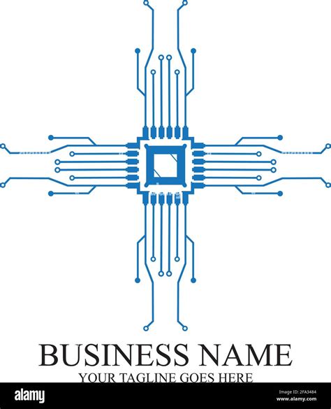 Cpu Processor Line Vector Icon For Websites And Mobile Flat Design Mini Cpu Icon Flat Style