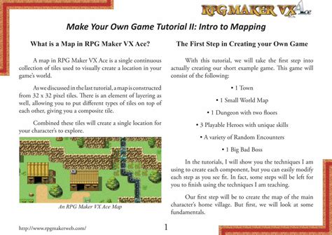 pdf make your own game tutorial ii intro to mapping · why