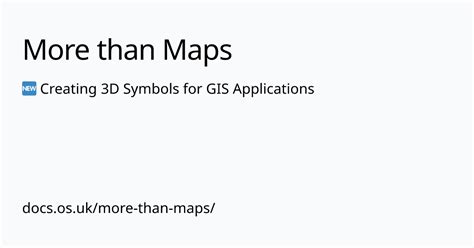 Creating D Symbols For GIS Applications More Than Maps