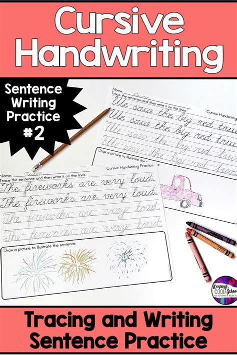Cursive Handwriting Practice Worksheets For Tracing And Writing Sentences Cursive Handwriting