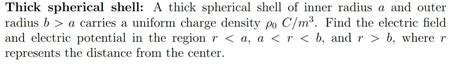 Solved Thick Spherical Shell A Thick Spherical Shell Of