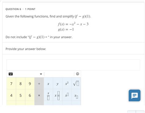 Solved Given the following functions, find and simplify | Chegg.com