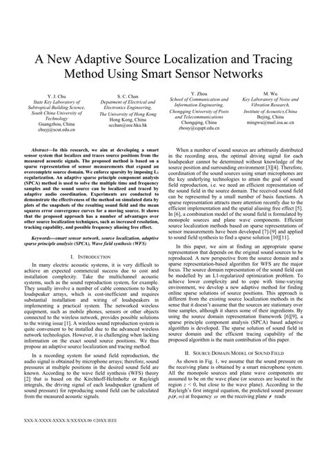 Pdf A New Adaptive Source Localization And Tracing Method Using Smart