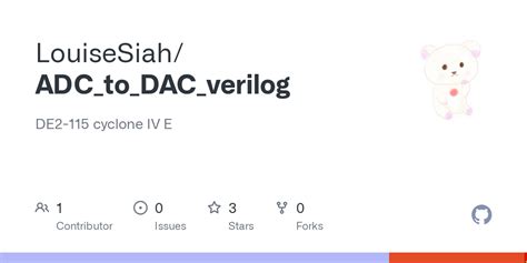 Github Louisesiahadctodacverilog De2 115 Cyclone Iv E