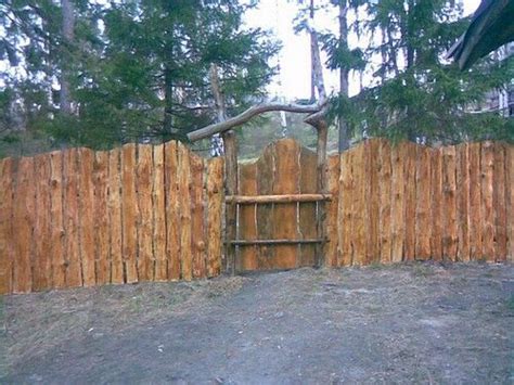 Забор из горбыля своими руками фото Дизайн ограды Деревянные заборы Садовые ограждения