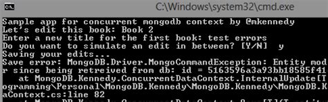 Optimistic Concurrency In MongoDB Using NET And C Michael Kennedy On Technology