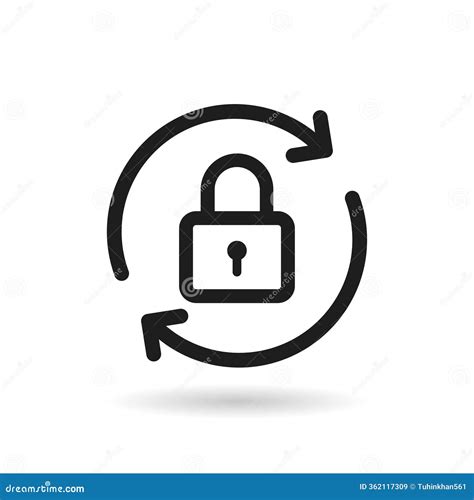 Reset Password Icon Repeat Safety Icon Stock Illustration