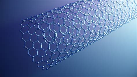 그래 핀 튜브의 3d 그림 구조 나노 육각 기하학적 형태 클로즈업 개념 그래 핀 원자 구조 개념 그래 핀 분자 구조 카본 튜브
