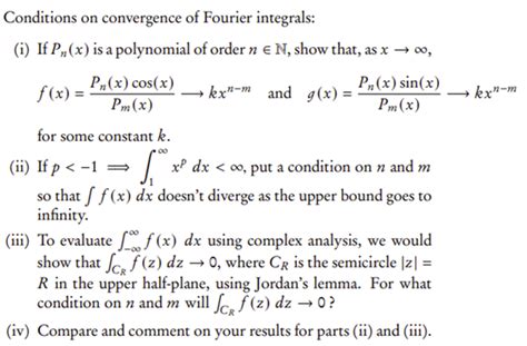 Solved Conditions On Convergence Of Fourier Integrals I