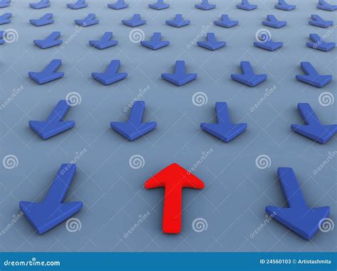 Wrong Direction Opposite Ways Stock Illustration Illustration Of Path