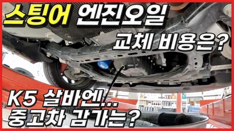 기아 플래그쉽 프리미엄 자동차 스팅어 엔진오일 교환 비용은 Youtube