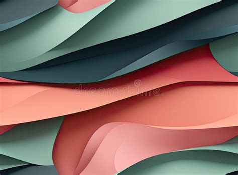 Paper For Pastel Overlap In Pink And Green Color For Background Presentation Template Creative