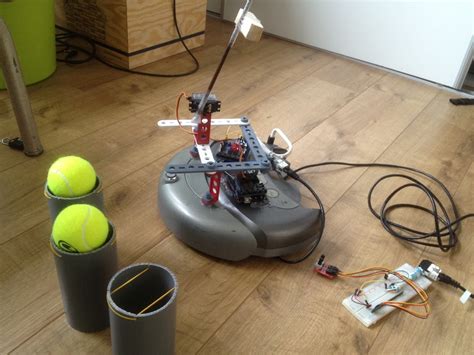 Hacked Roomba Arduino Snowballs Into A Eurobot 2013 Entry 9