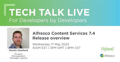 Alfresco On Linkedin 📅 Join Us On May 17th For A Tech Talk Live