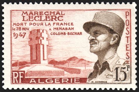 algeria 273 mnh marshal leclerc 1956 africa algeria general
