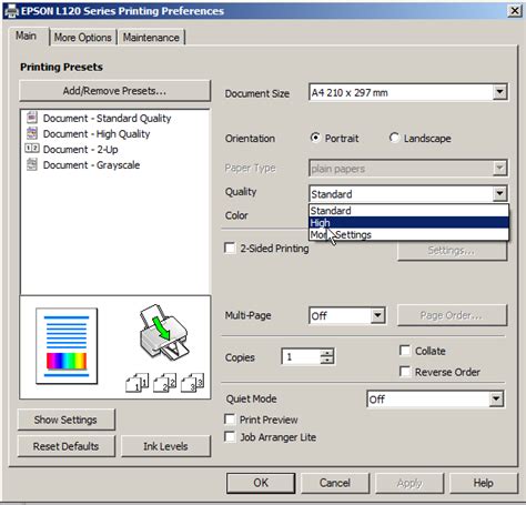 Cara Setting Printer L 120 Dengan Menggunakan Kertas Panjang Pusat Tutorial Pembelajaran