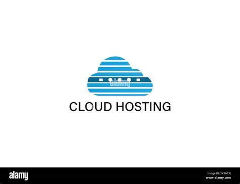 Hosting Logo Template Design Vector Stock Vector Image And Art Alamy