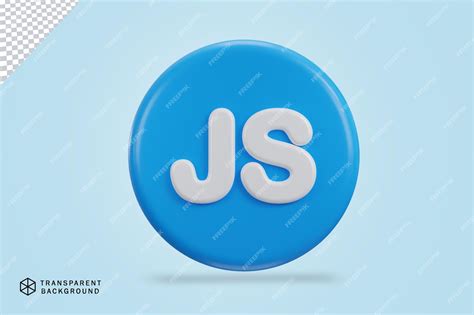 premium psd 3d javascript icon symbols of software language