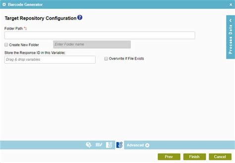 Target Repository Configuration File System Barcode Generator