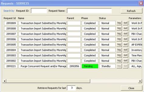 Submit Invoice Interface Concurrent Program
