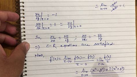 Lect4 Calculus Of Complex Functions Analytic Functions Examples On C R Equations Youtube
