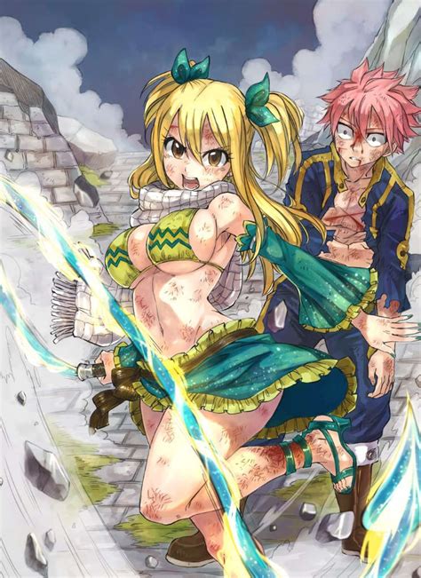 Lucy Heartfilia And Natsu Dragneel Fairy Tail Danbooru