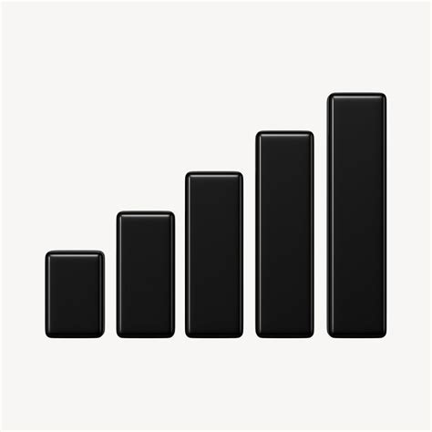 monotone bar graph 3d rendered premium psd rawpixel