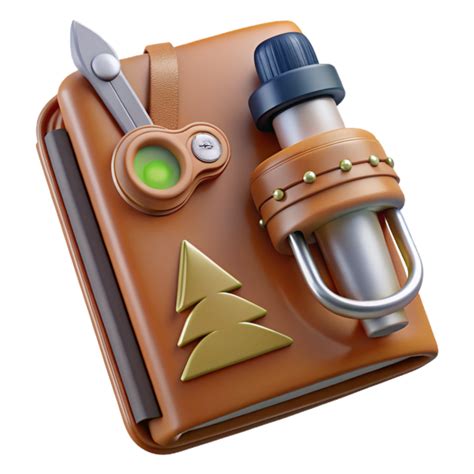 Adventure Journal Compass Vial Forest Guide 55924972 Png