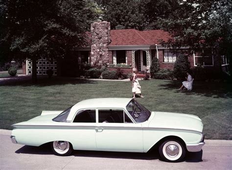 1960 Ford Fairlane Club Sedan 0401 7273 Stretched Canvas 61 X 91cm