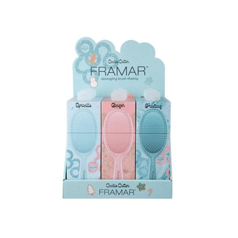 Framar Detangling Brush Cookie Cutter Display West Coast Beauty