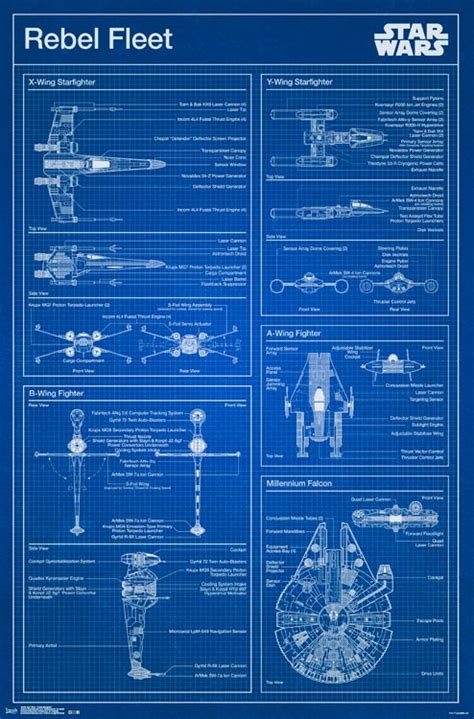 Star Wars Rebel Blueprint Athena Posters