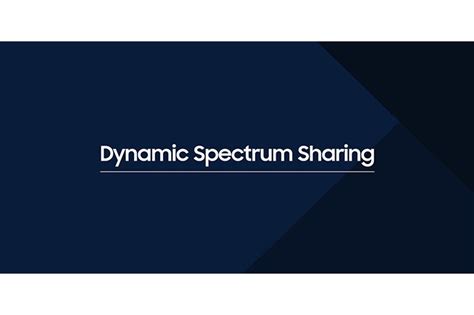dynamic spectrum sharing solutions networks samsung business global