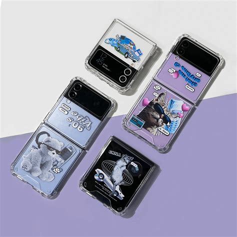168cm케이스 슈퍼 Z플립 레트로 시리즈 모음전 삼성 갤럭시 Z플립5 Z플립4 Z플립3 Z플립6 케이스 심플 커플 투명 범퍼 핸드 폰케이스 우정템 남자 여자 친구