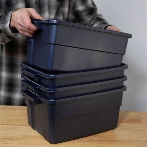 Rubbermaid Rubbermaid 3 Gallon Stackable Storage Container Dark Indigo