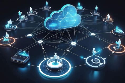 Smart Connectivity IoT And Secure Network Communication Premium AI Generated Image