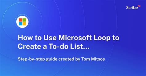 How To Use Microsoft Loop To Create A To Do List In Outlook Scribe