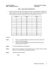 100117559 Biostatistics Final Exam Docx Danilo V Rogayan Jr BSED Biological Science IV Ms