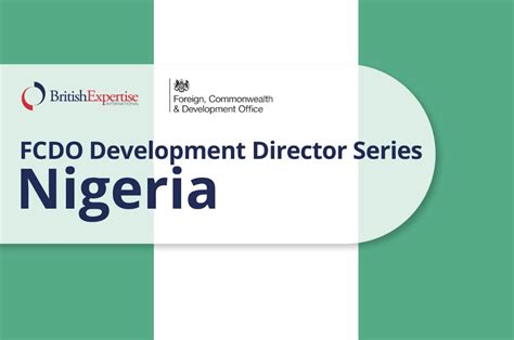Event Fcdo Development Director Series Nigeria British Expertise