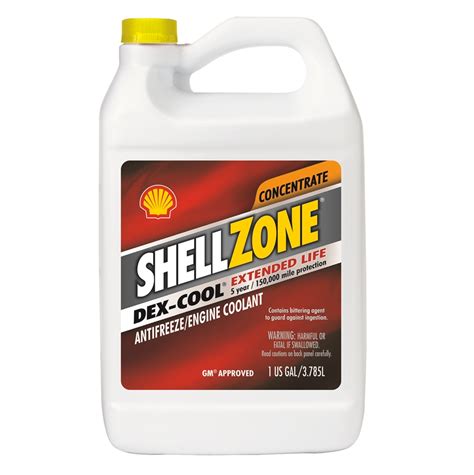 ShellZone DEX-COOL Concentrate Antifreeze/Coolant - Case of 6 (1 Gallo
