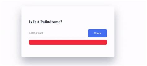 Palindrome Checker App Using React Js Geeksforgeeks