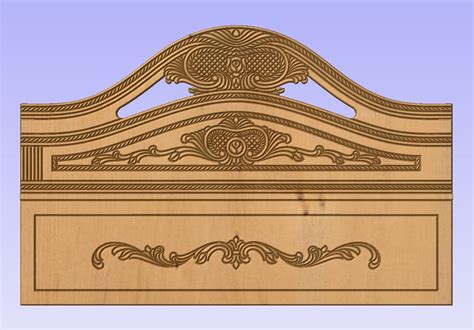 Free Wooden Bed Design Dxf File For Cnc Router Download Now