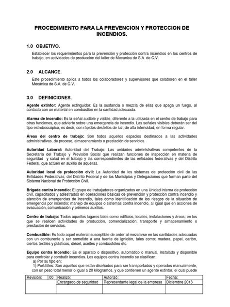 Prevención Y Protección Contra Incendios Pdf Defensa Civil