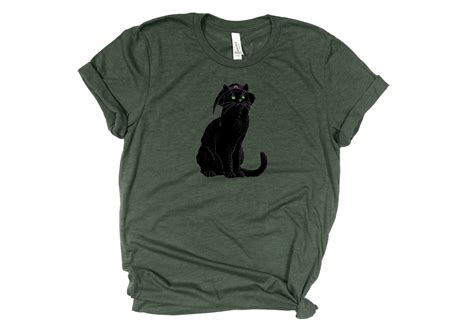 Camisa De Gato Negro Gato Negro Gato Gato Amante Regalo Etsy