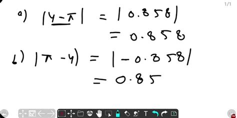 solved rewrite the number without using the absolute value symbol and